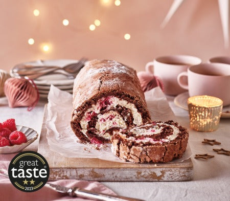 Chocolate & Raspberry Roulade – Carr Farm